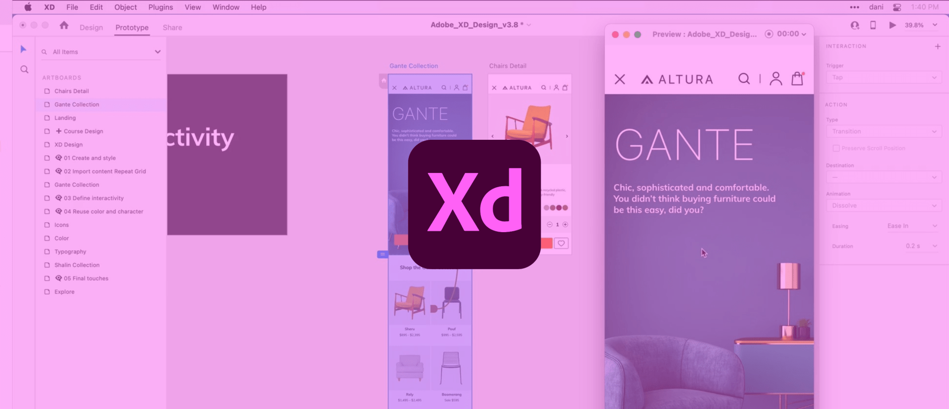 Web usability and interface design using Adobe XD
